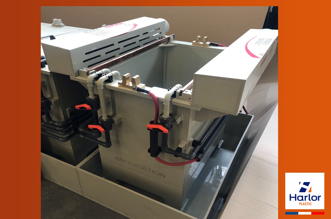 LIGNE MANUELLE DE TRAITEMENT DE SURFACE PAR ANODISATION - HARLOR PLASTIC